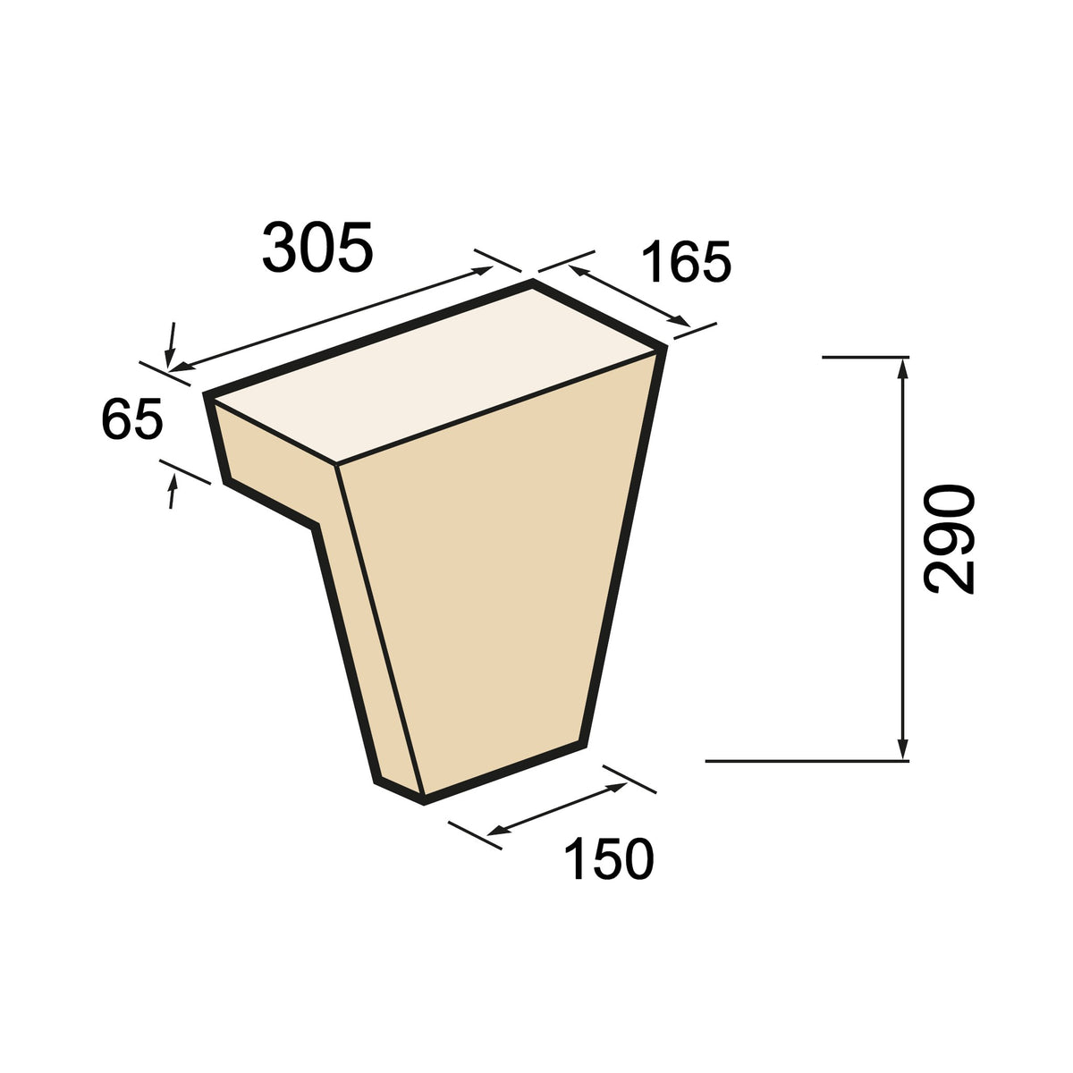 Cast Stone Keystone - Clip Over, Plain – CastStone.com