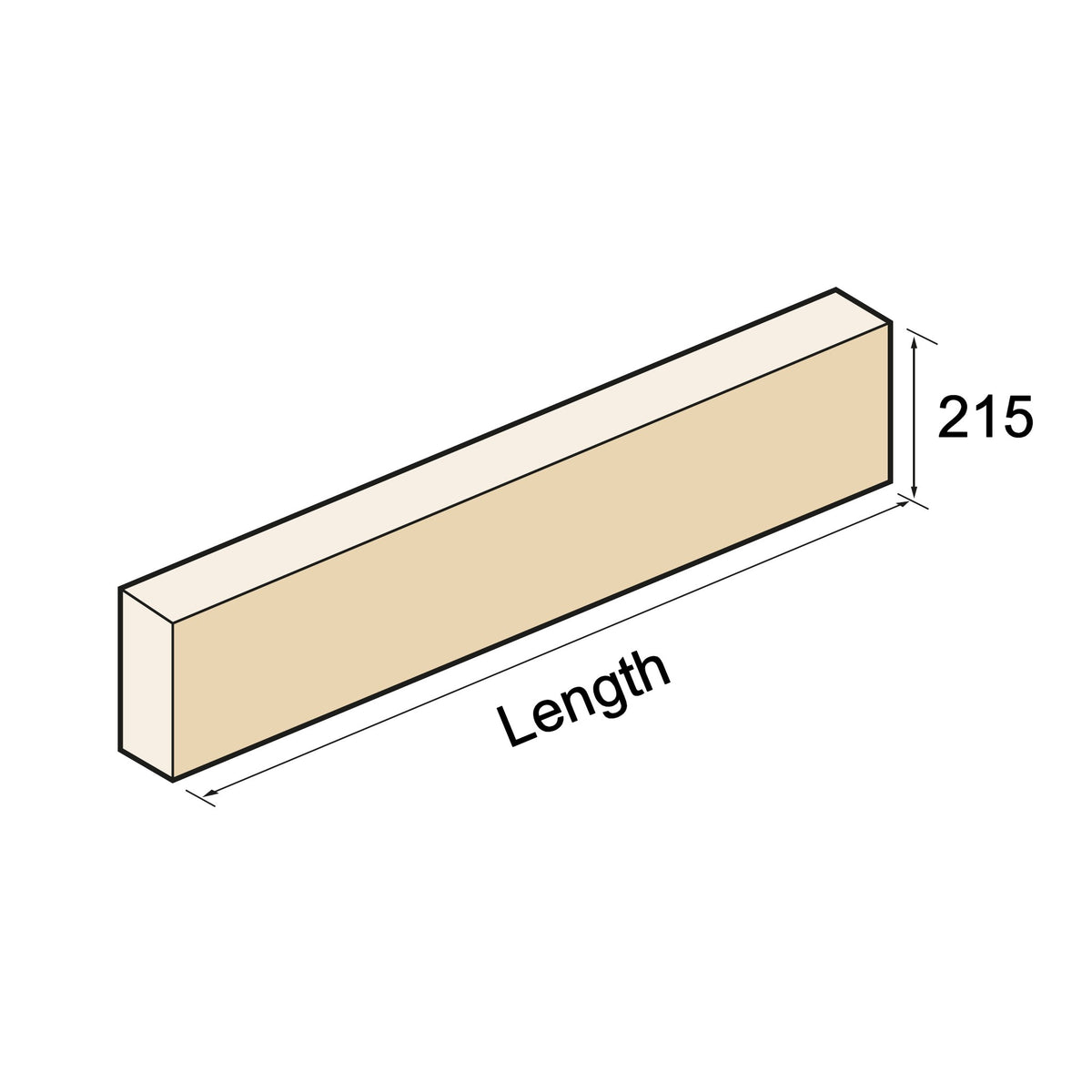 Cast Stone String Course - Plain, 215mm Tall – CastStone.com