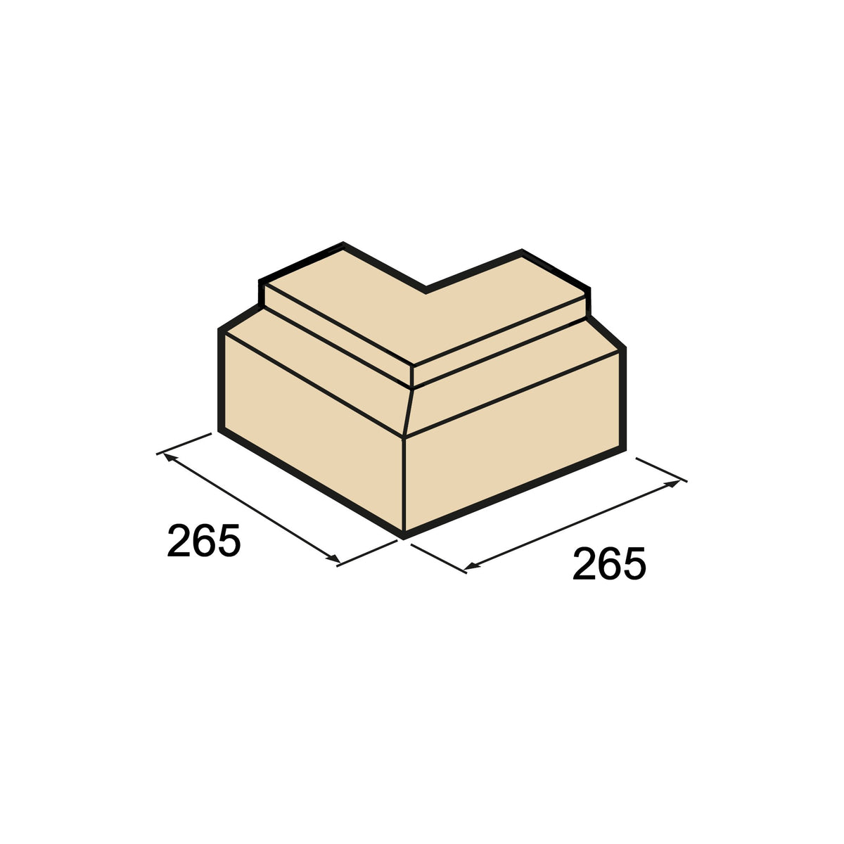 Cast Stone String Course - Projecting - Ext. 90 Deg Angle – CastStone.com